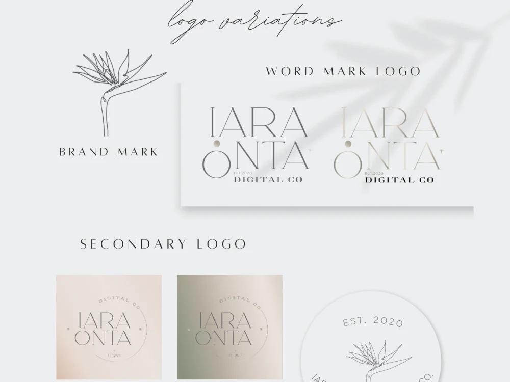 Four logo variations , Secondary Logo, Submark & Water Mark | Upwork