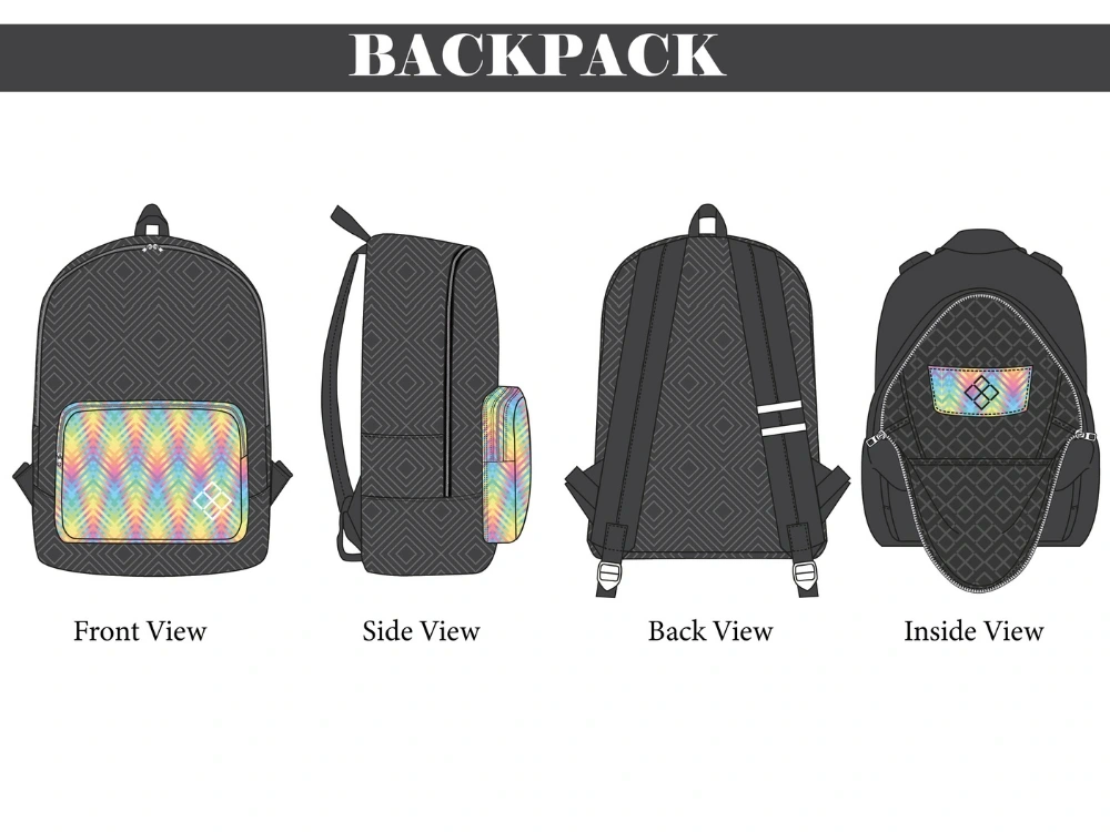 All types of bags with detailed technical drawings. | Upwork