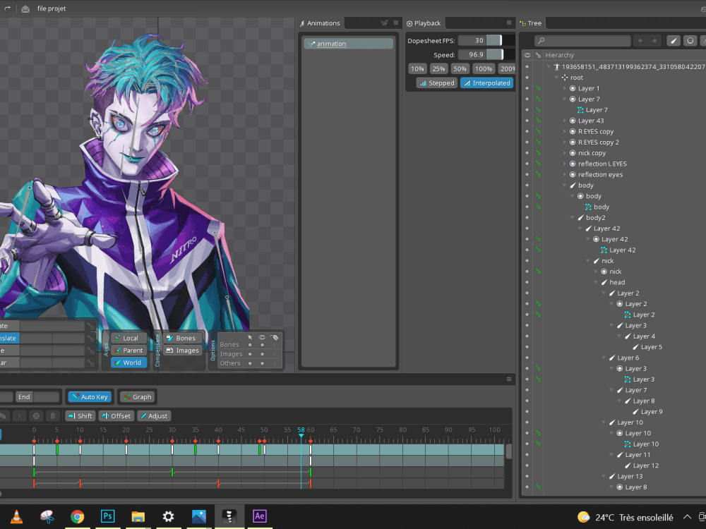 An amazing Spine 2D sprite sheet / game animation | Upwork