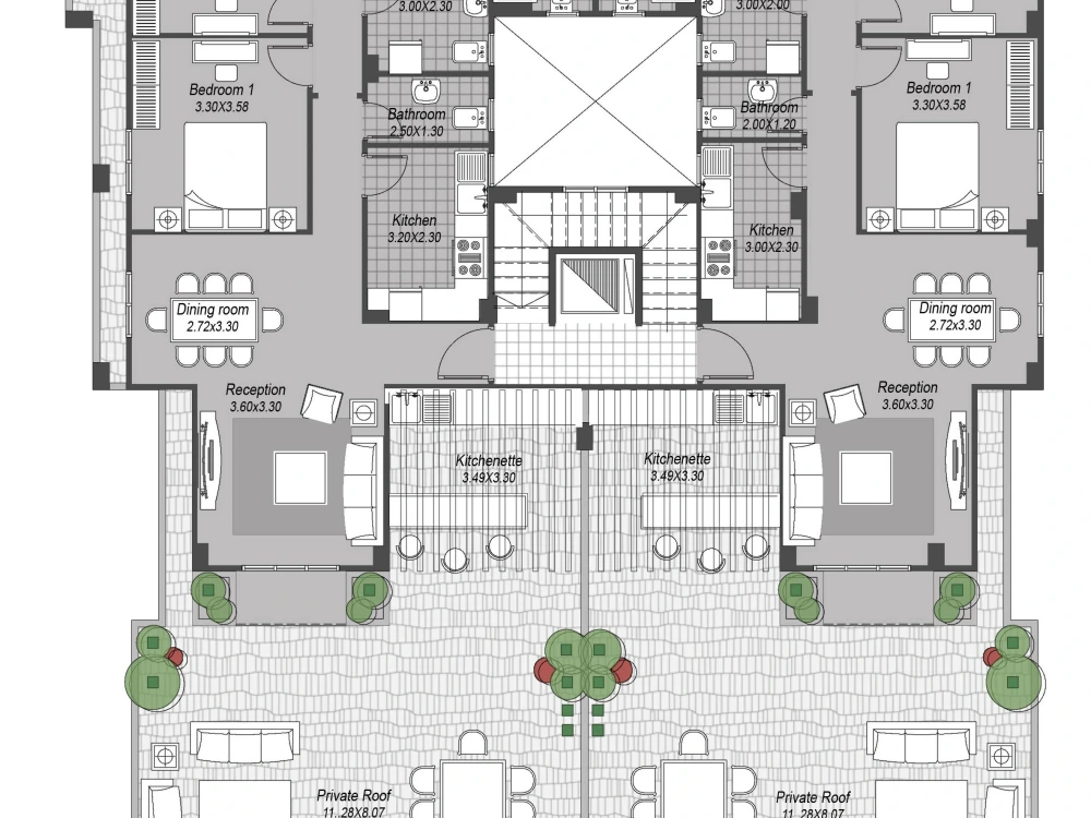 A 2D Floor plan render used for Marketing | Upwork