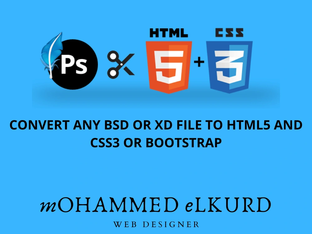 A responsive website(Html5,Css3 or bootstrap) from PSD file | Upwork