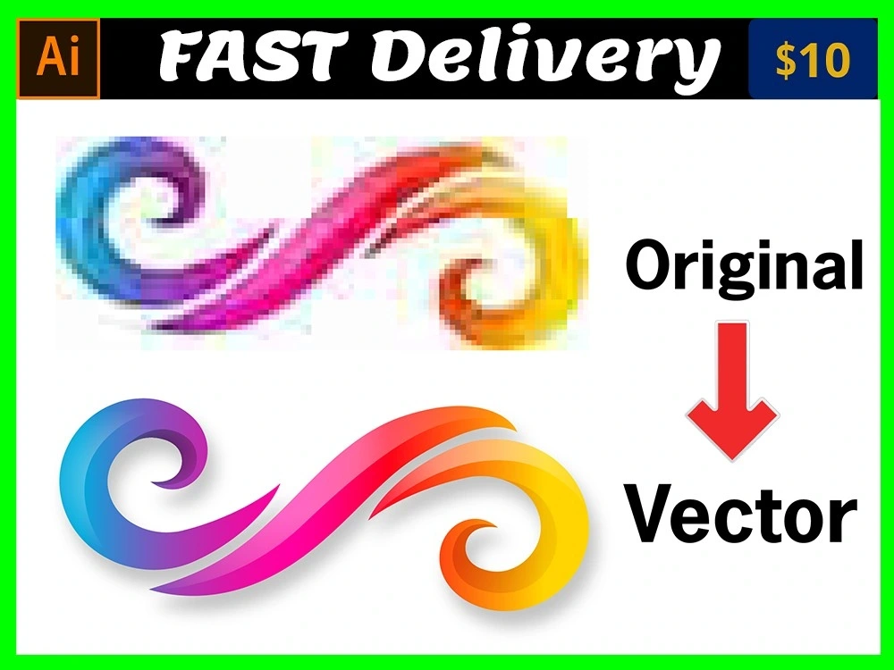 Logo vector, Vector tracing, convert image to high-quality vector | Upwork