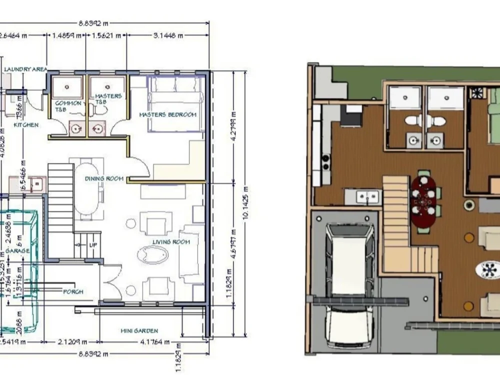 Construction Permit Documents 2D floor Plans, Perspective, Elevation ...