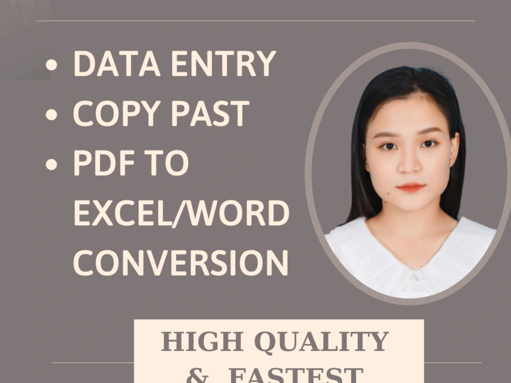 Data entry, Copy paste, PDF to Word/Excel conversion, Form filling | Upwork