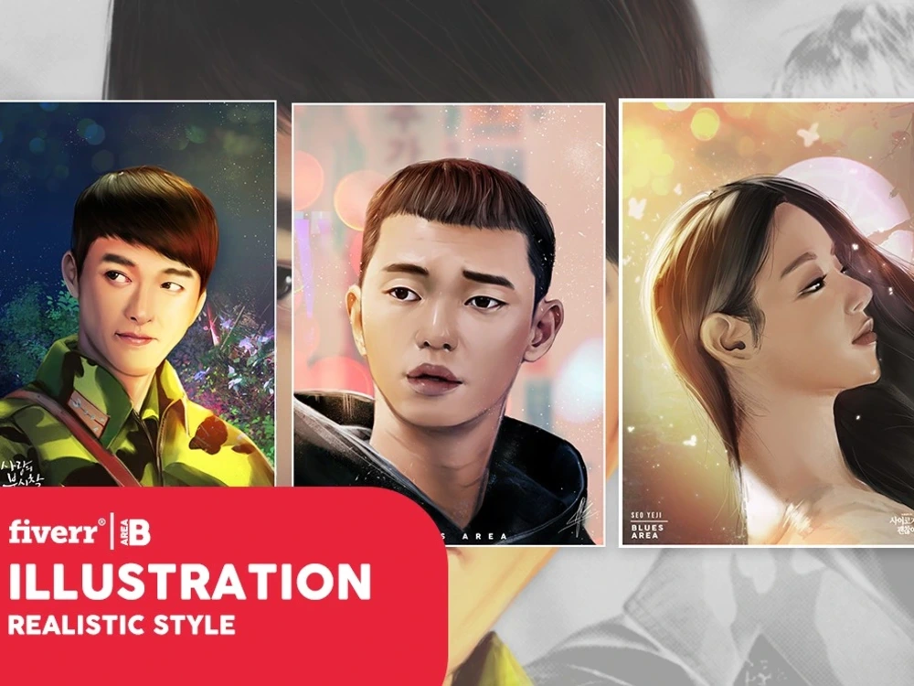A realistic or semi realistic portrait illustration | Upwork