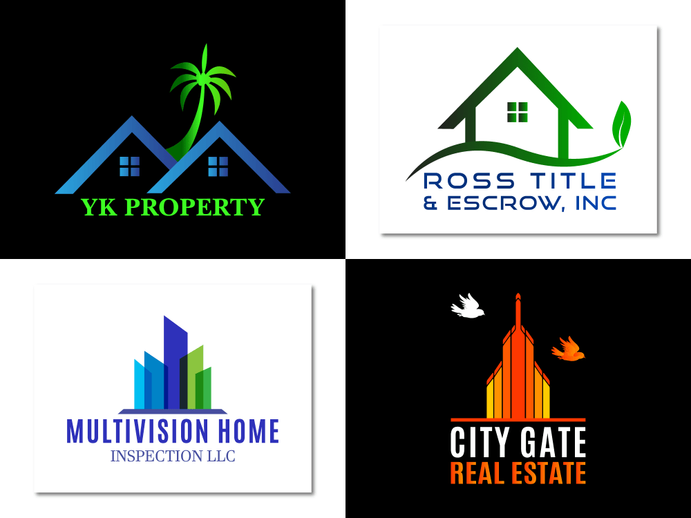 A real estate construction property developer logo design for your ...