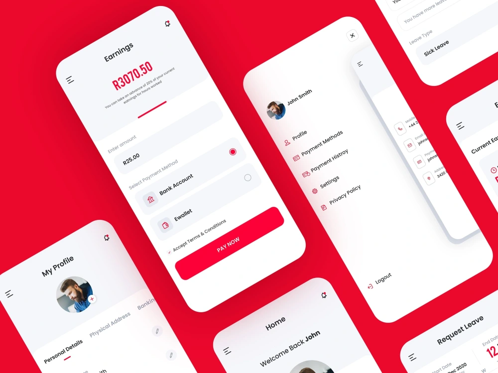Professional Quality Mobile App UI Design for Android/iOS | Upwork
