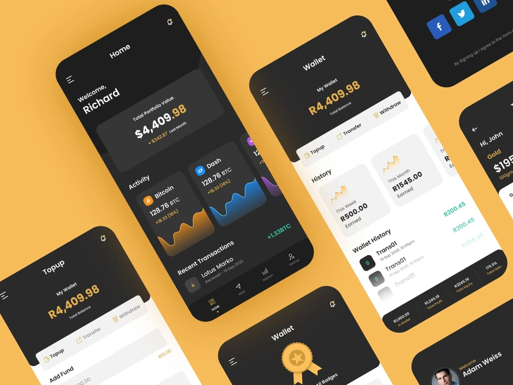Professional Quality Mobile App UI Design for Android/iOS | Upwork