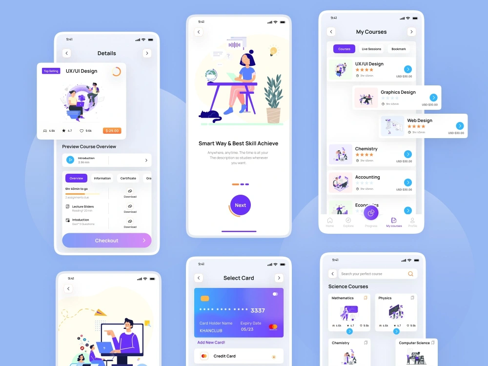 A unique & modern mobile app UI UX design | Upwork