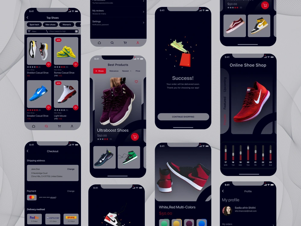 A unique & modern mobile app UI UX design | Upwork
