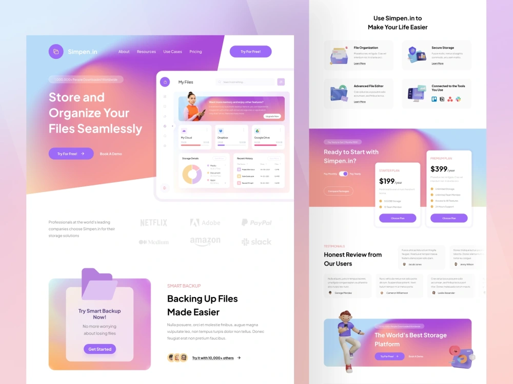 Professional, Modern, and Clean Website UI Design. | Upwork