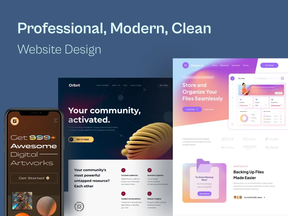 Professional, Modern, and Clean Website UI Design. | Upwork