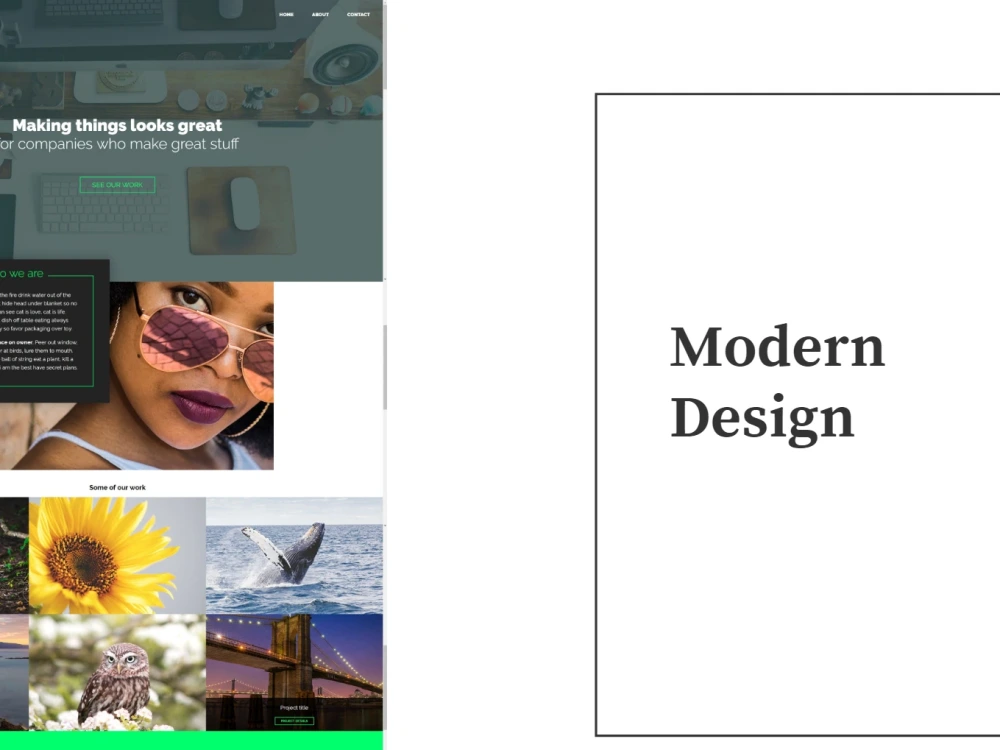 An amazing website from Figma design or PSD | Upwork