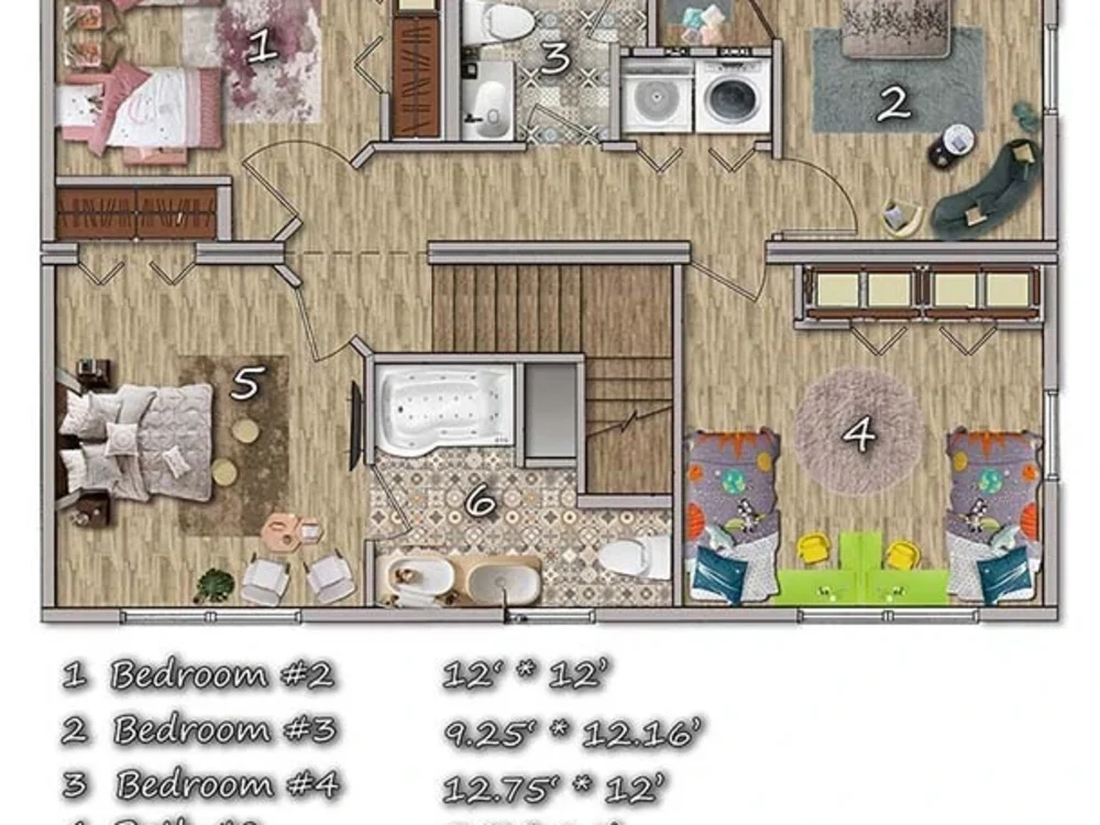 A concept of 2D Flooring Architecture Design Plan | Upwork