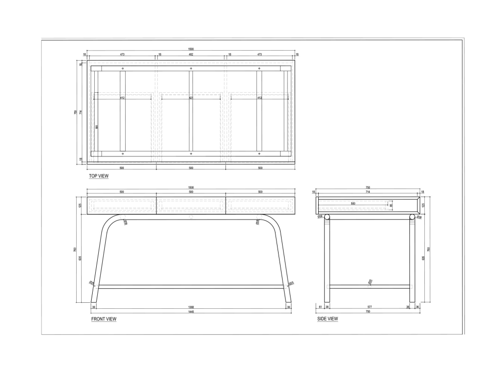 Assembly instructions or production manual of furniture for ...
