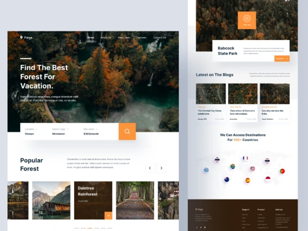 Unique website UI/UX landing page design | Upwork