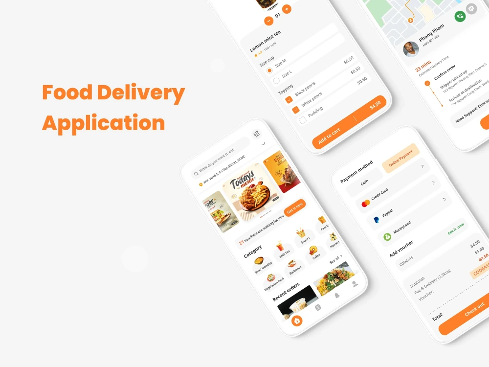 Grocery food ordering food delivery mobile app ios android ubereats clone | Upwork