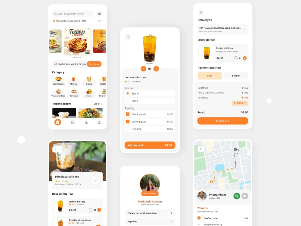 Grocery food ordering food delivery mobile app ios android ubereats clone | Upwork