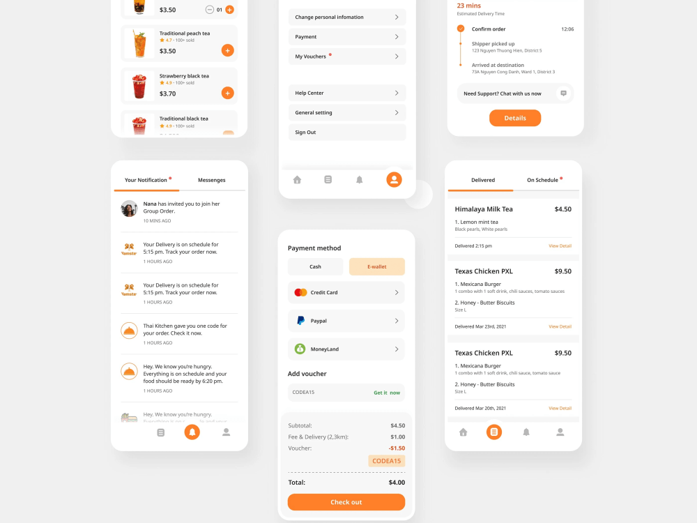 Grocery food ordering food delivery mobile app ios android ubereats clone | Upwork