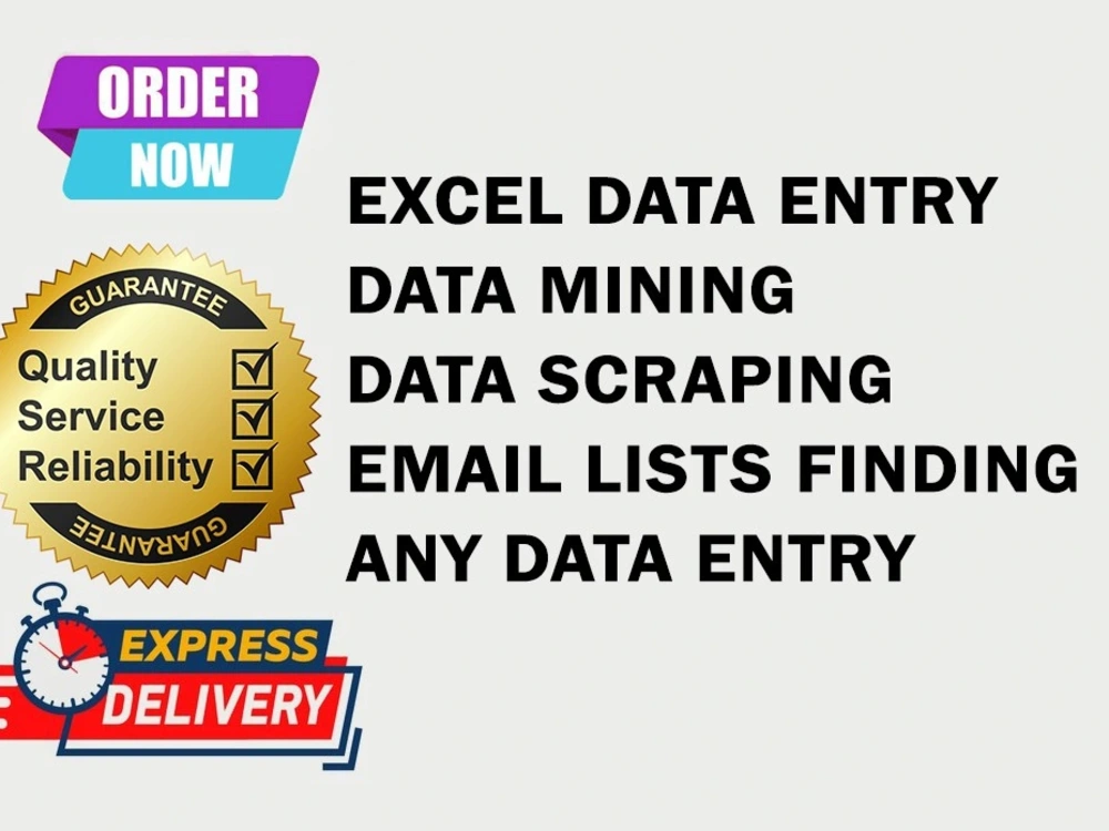 Email Lists Address Excel Data Entry Mining Scraping Virtual Assistant Upwork