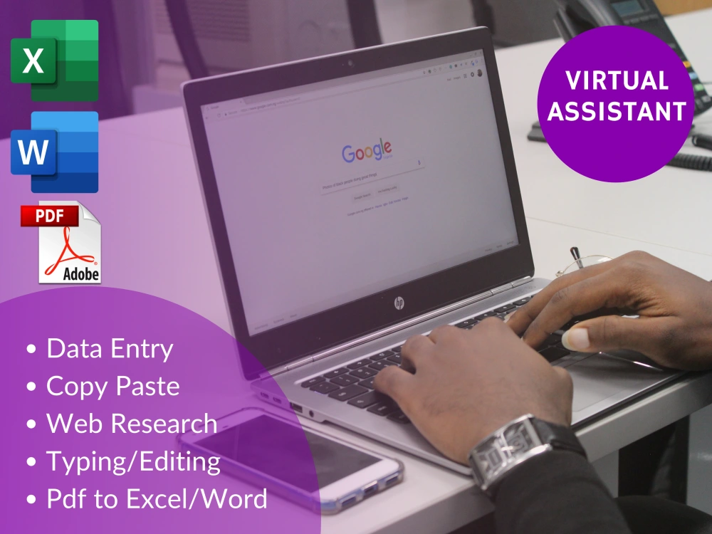 Professional virtual assistant for Data Entry, Pdf convert, Copy-Paste etc | Upwork