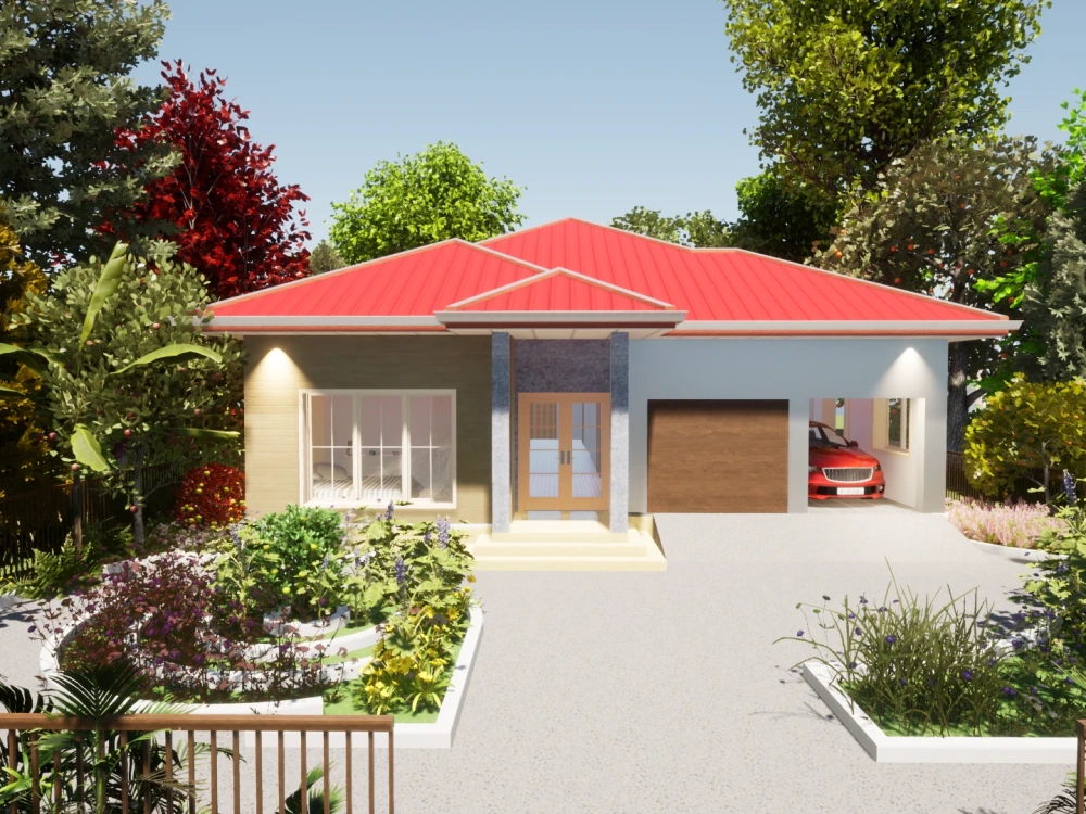 3D Modeling & Rendering of your Single Story House | Upwork