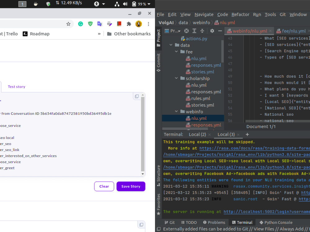 An AI-powered Chatbot build with RASA stack. | Upwork