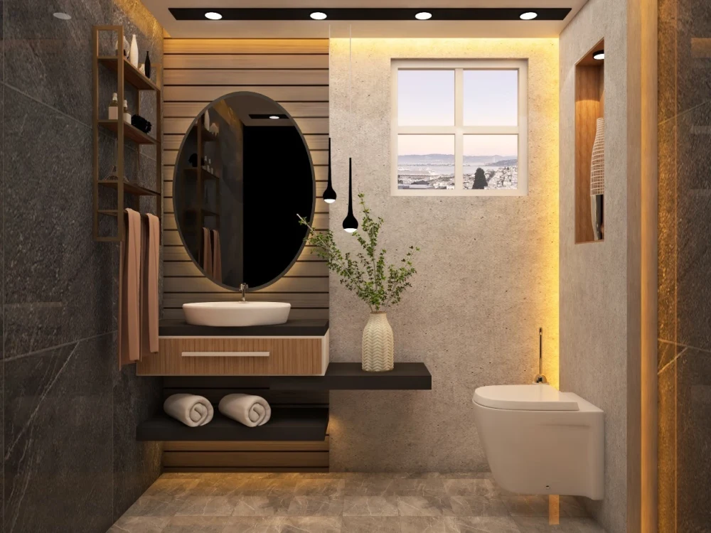 A modern and elegant washroom design for your home | Upwork