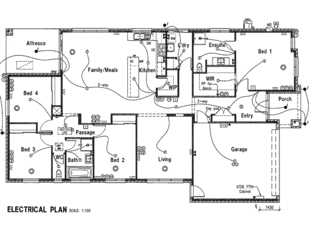 Electrical layout drawing/blueprint in Autocad or Revit | Upwork