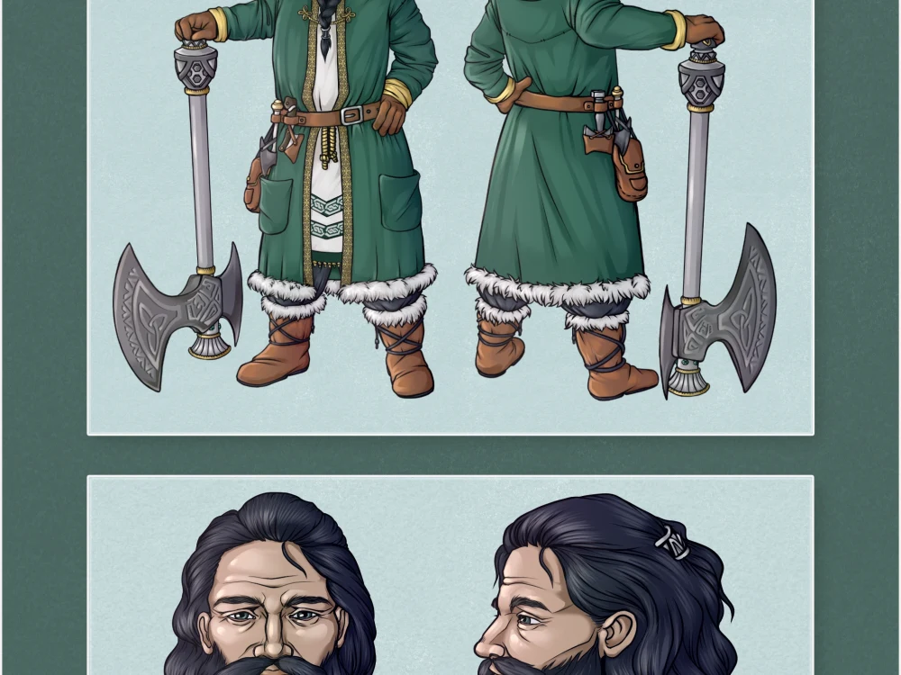 A detailed reference sheet for your original character | Upwork