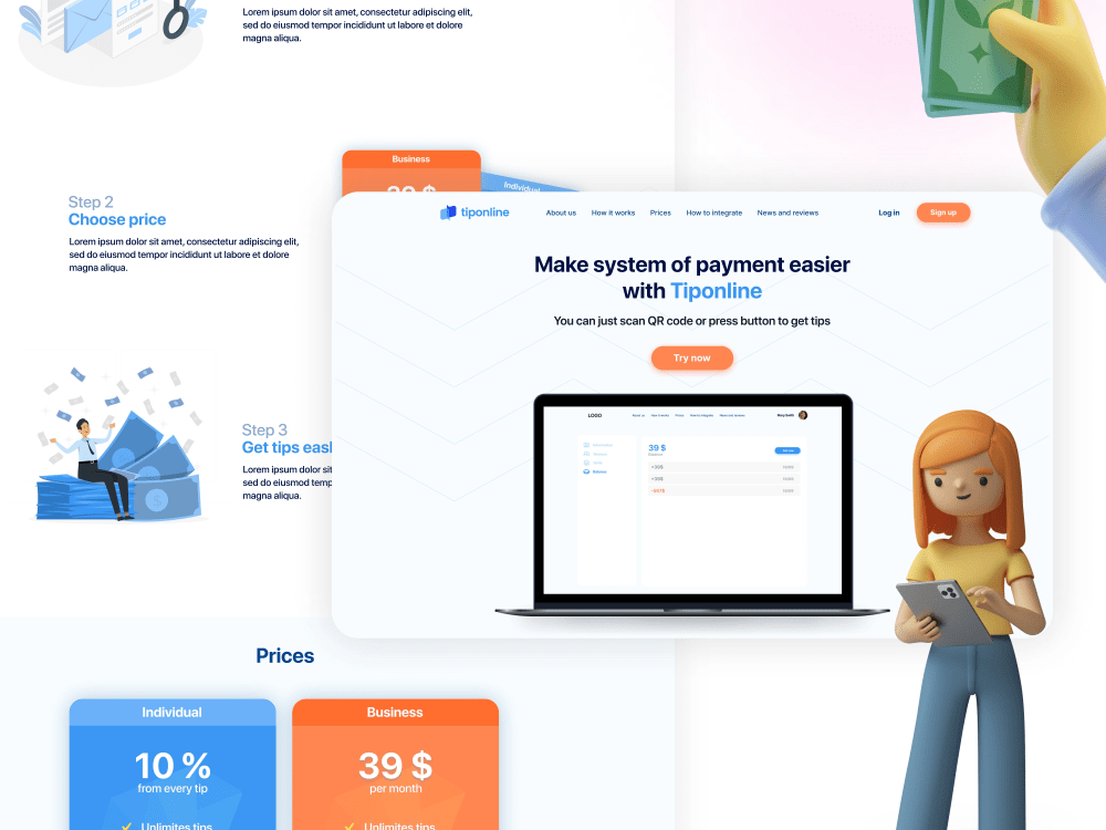 An amazing eye-catching UI UX design | Upwork