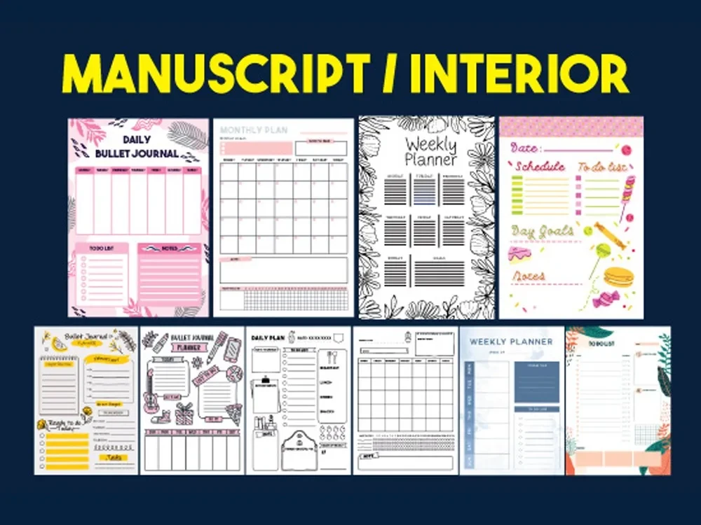 Professional and custom daily planner and Note Book Design With Cover ...