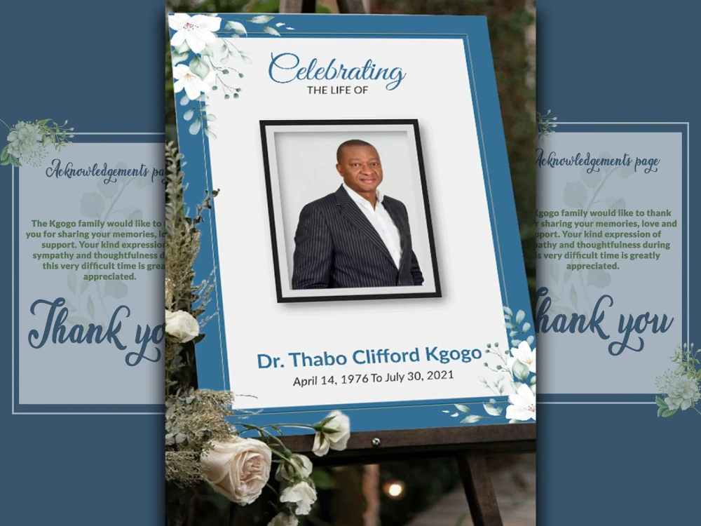 Nice event, funeral flyer and obituary program | Upwork
