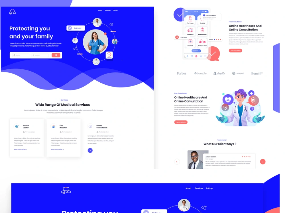 Design photoshop psd web template or psd website design ui ux design | Upwork