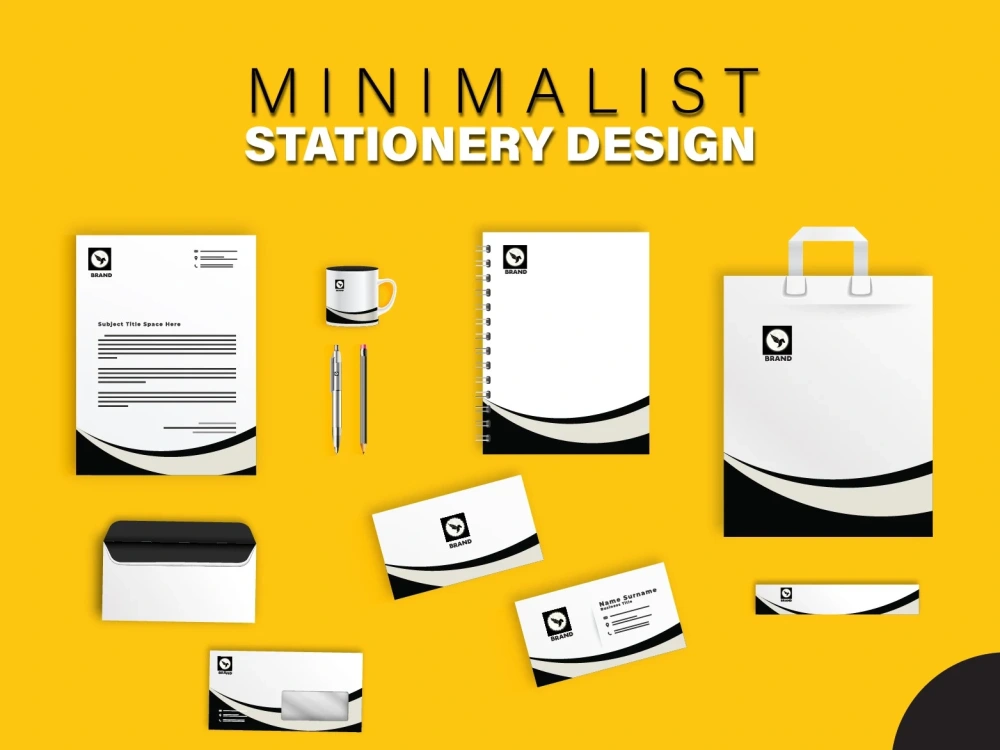 Modern Minimalist Stationery Design for your business | Upwork