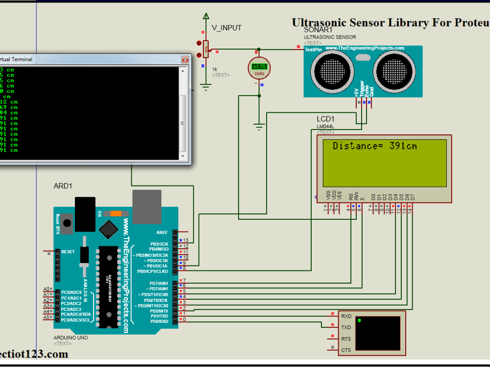 An arduino code,other circuit schema/simulation to get your project ...