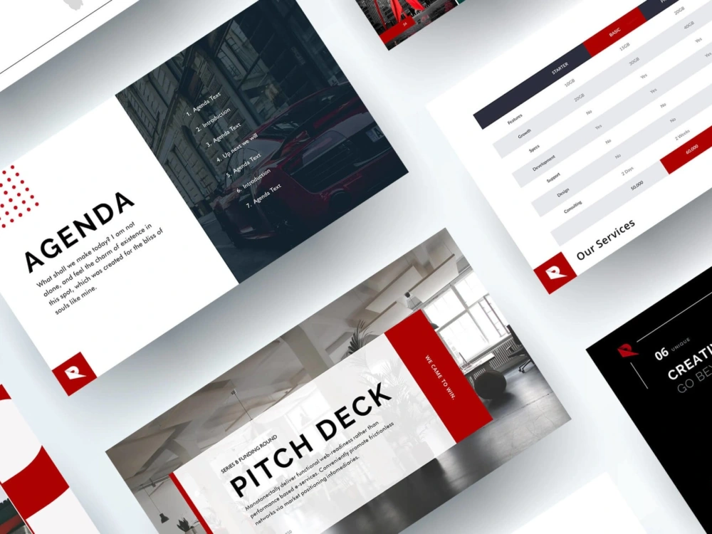 A professionally created presentation matching your organization style ...