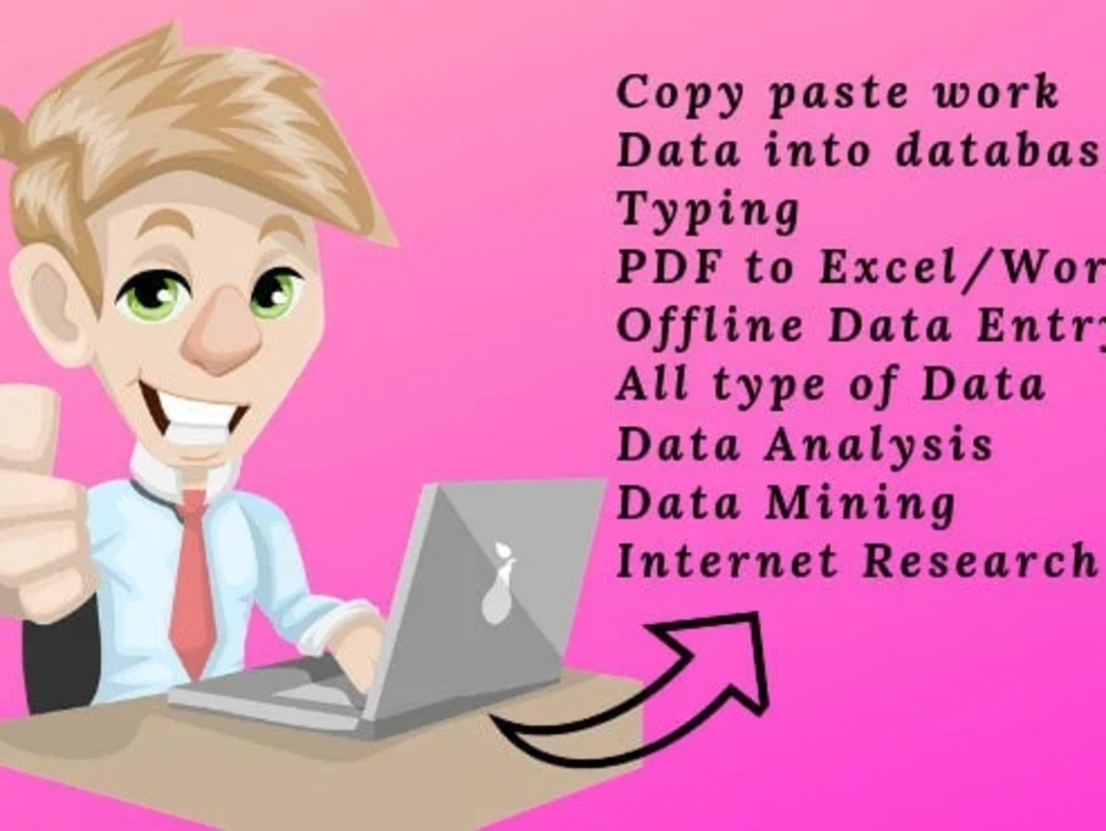 Data entry typing work copy past | Upwork