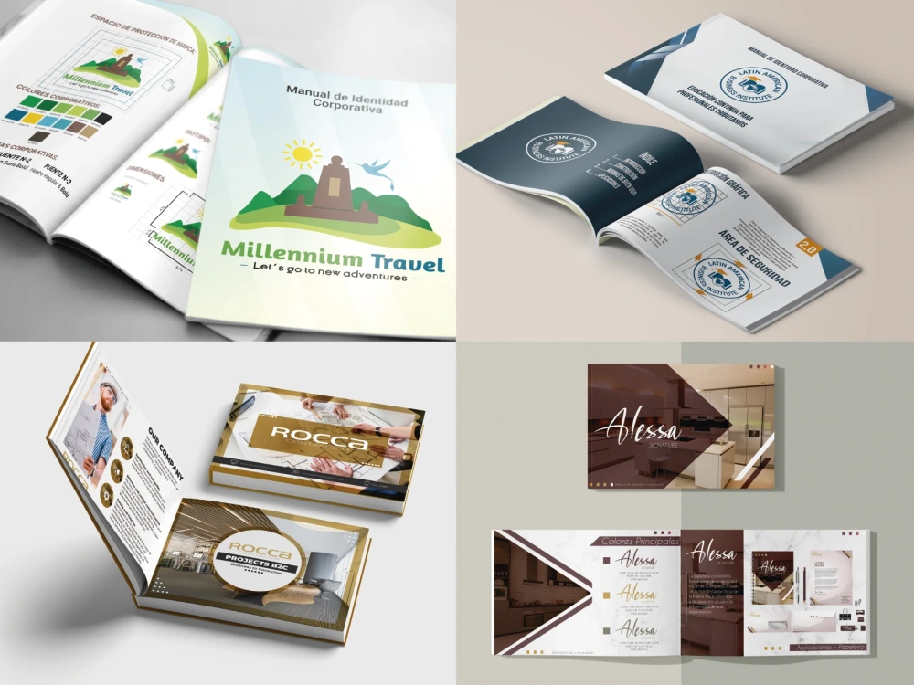 Professional brand manual, Brand Guidelines, Corporate Manual, Logo ...