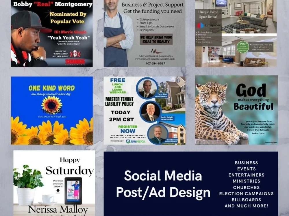 A custom Social Media Post or Ad for any of your platforms | Upwork