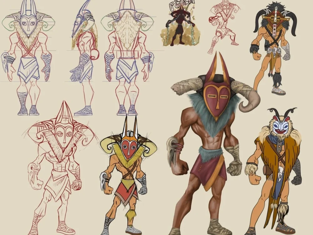 Character concept for your 3D model | Upwork