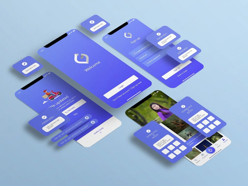 Creative mobile app UI UX design For Android and iphone | Upwork