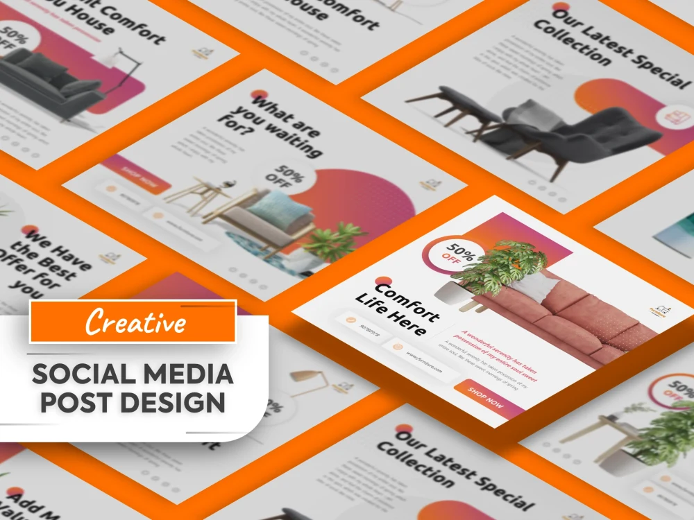 Creative and modern social media post design | Upwork
