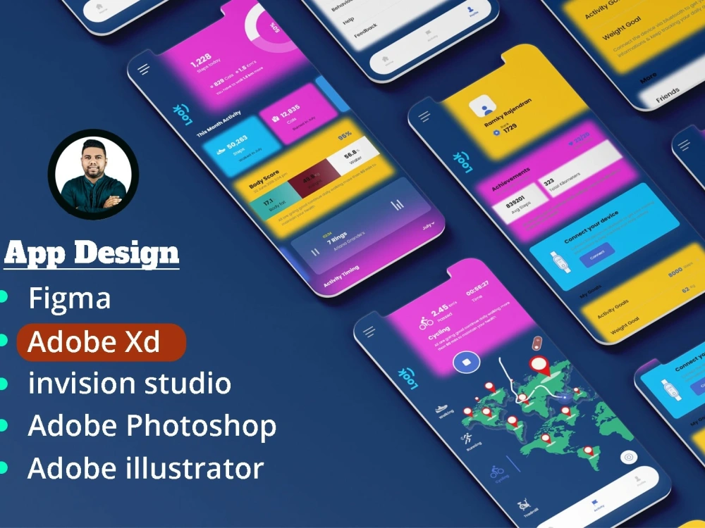 Creative mobile app UI UX design For Android and iphone | Upwork