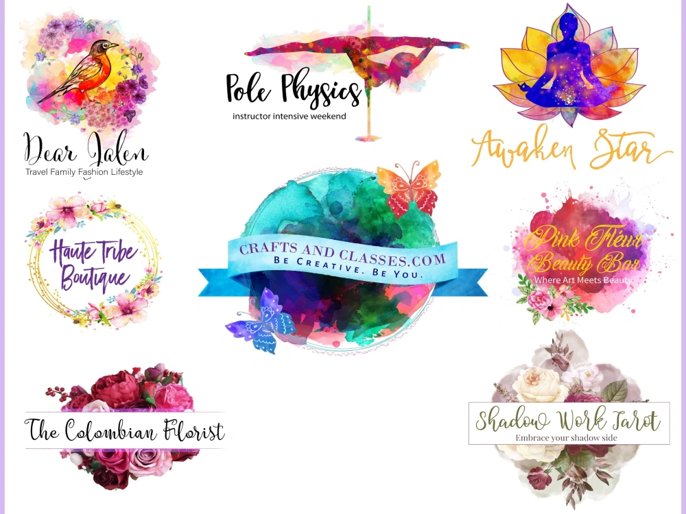 Amazing watercolor logos for your business | Upwork