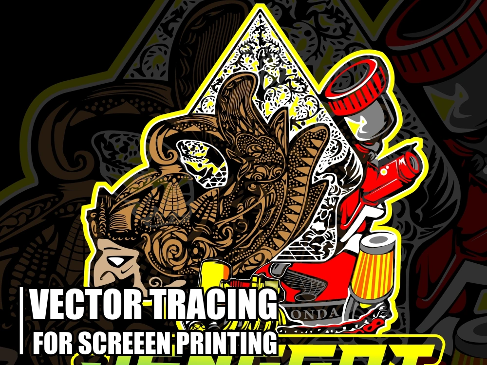 Best results vector tracing for screen printing | Upwork