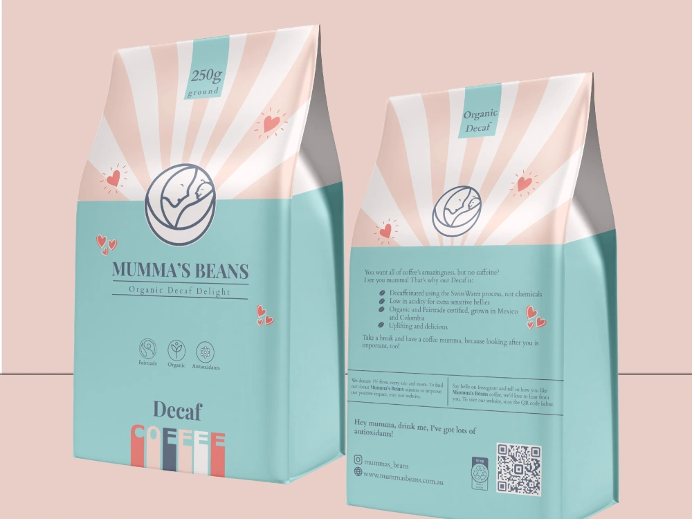 A modern, minimalist pouch packaging design and label design | Upwork