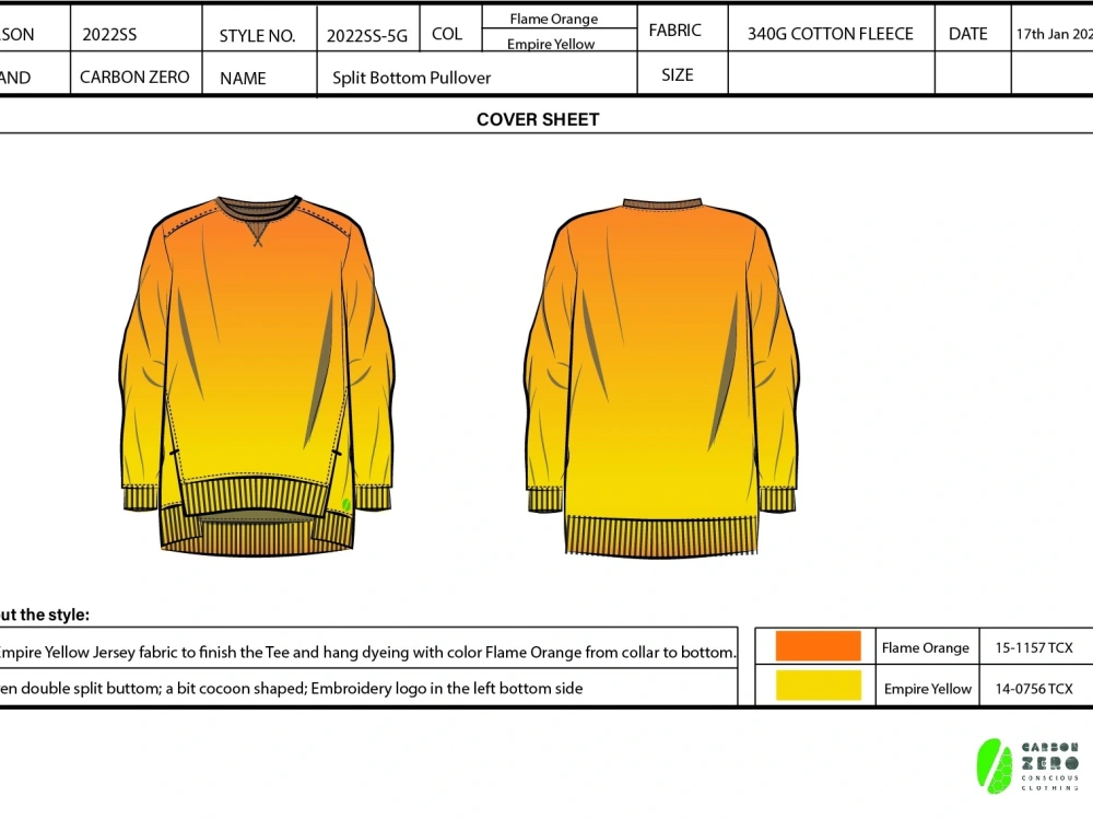A professional and complete tech pack ready for manufacturing | Upwork