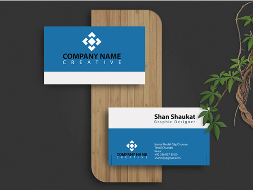 An abstract beautiful business card design. | Upwork