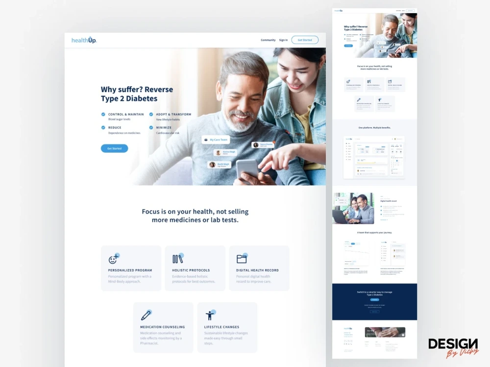 A high-converting website design with a clear call to action in Figma ...